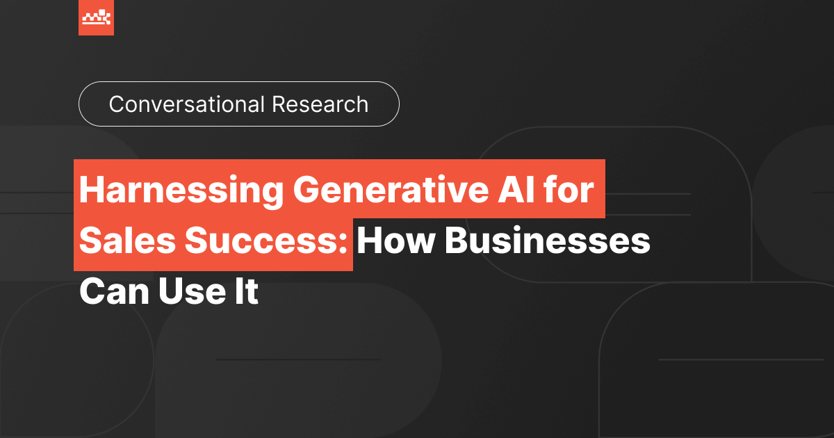 Generative AI for Sales: How Businesses can Use It