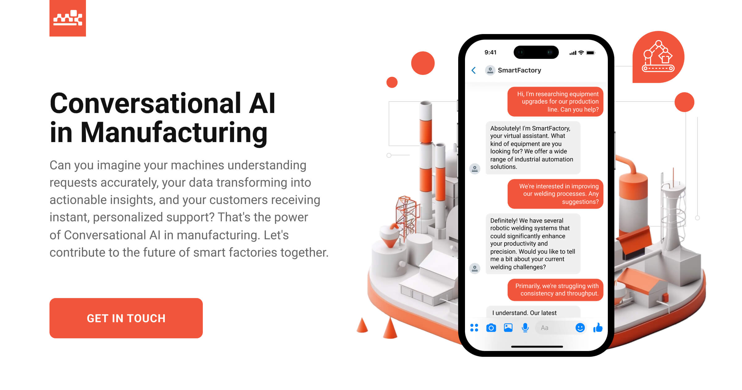 Conversational AI in Manufacturing: 8+ Years of Experience