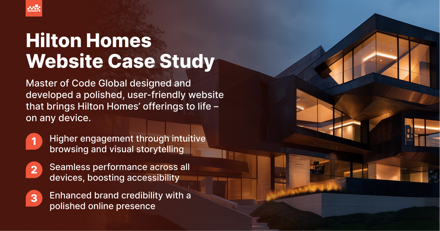 Hilton Homes Website Case Study - Master of Code Global