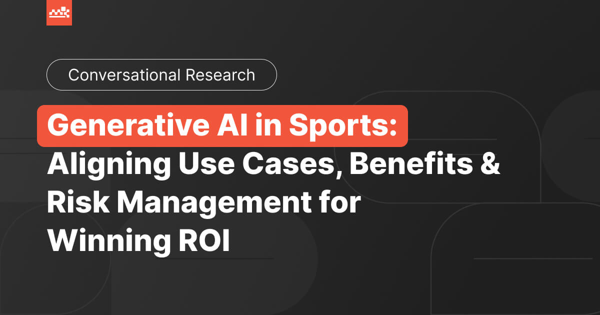 Generative AI in Sports: 1 in 4 Fans Will Pay More